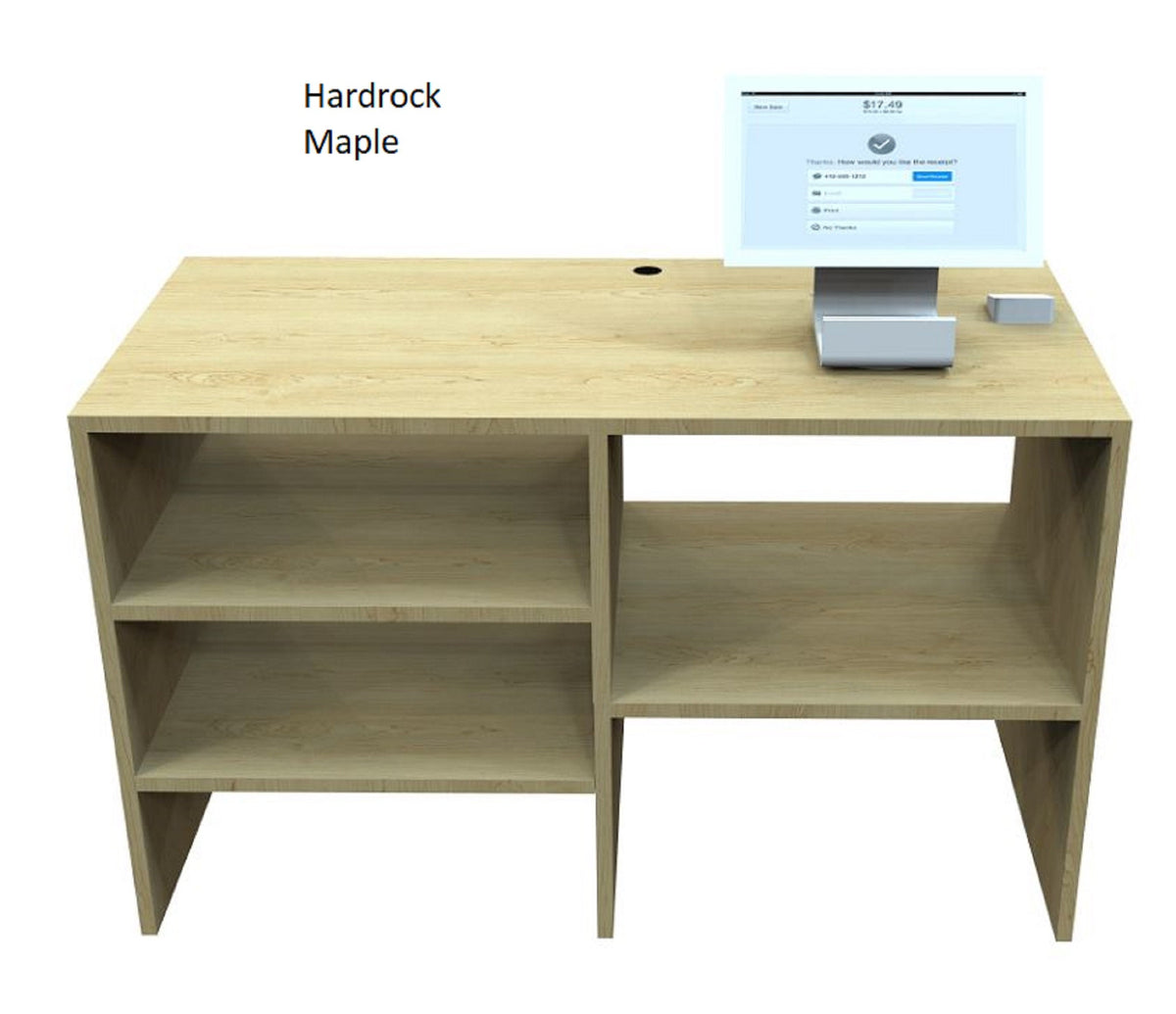 Pass through standing retail desk by DFS Designs